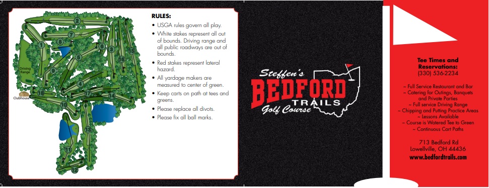 Scorecard - Bedford Trails Golf Course